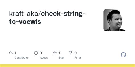 Github Kraft Akacheck String To Voewls