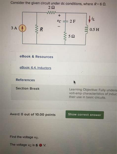 Solved Consider The Given Circuit Under Dc Conditions Where Chegg