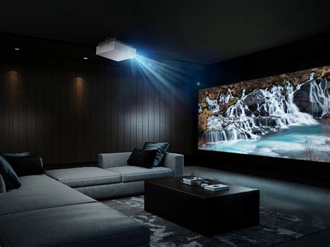 4К лазерный проектор LG CINEBEAM HU810PW с экраном до 300 дюймов ...