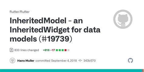 inheritedmodel was just added to flutter models whose dependents may