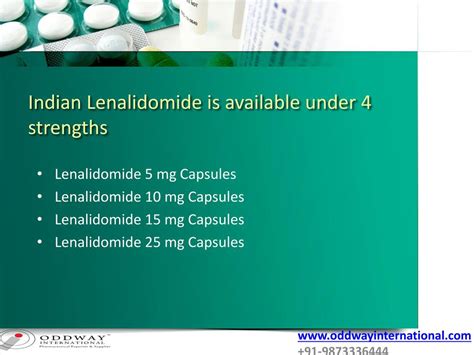 Ppt Lenalidomide Lenmid Capsules Cipla Lenmid Generic
