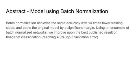 batch normalization paper review pdf