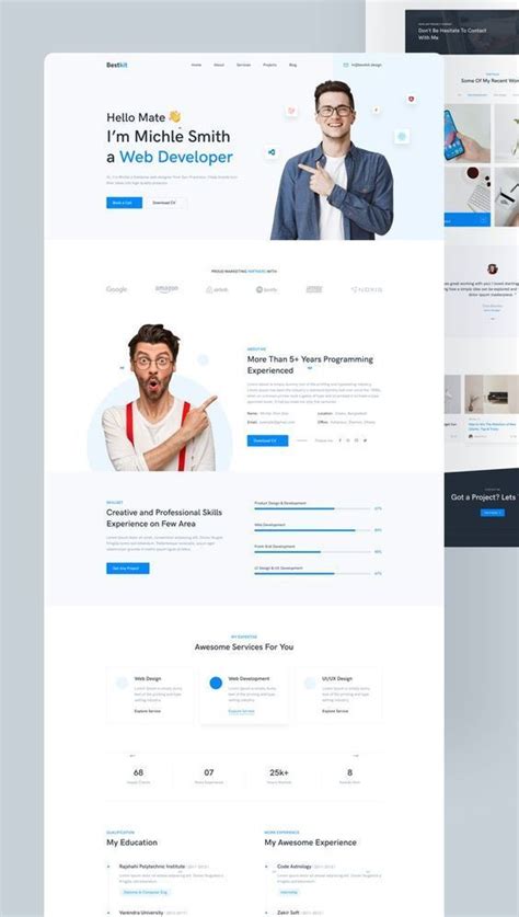 michel s web dev portfolio ui design website showcase in 2025