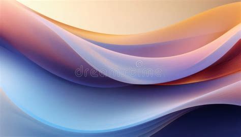 Soft Gradient Waves Create A Calming Abstract Background Stock Image Image Of Pastel Bright
