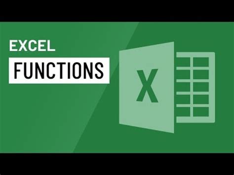 excel 2016 functions instructional video for 9th higher ed lesson