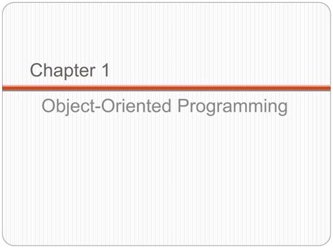 Object oriented programming | PPT