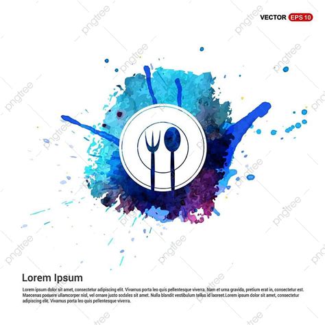 포크와 숟가락 아이콘 수채화 배경 포크 수채화 플랫 Png 일러스트 및 벡터 에 대한 무료 다운로드 Pngtree