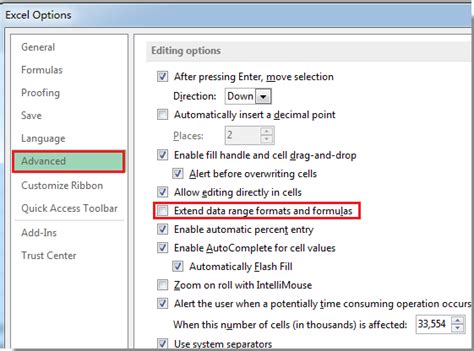 How To Stop Turn Off Auto Fill Color In Excel