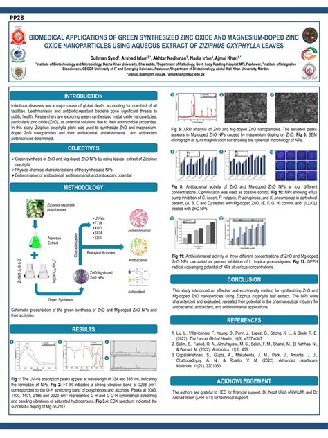 Pdf Biomedical Applications Of Green Synthesized Zinc Oxide And Magnesium Doped Zinc Oxide