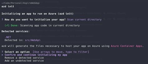 deploying aspire to azure with app service azure sql and