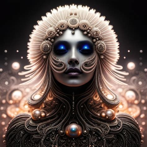 Premium Ai Image Black Background Master Piece Woman Generative Ai