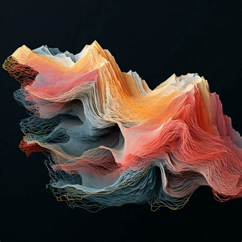 flawed algorithms generating stunning abstract visuals 30687539 stock