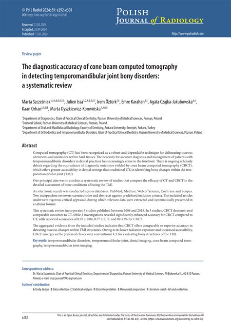 Pdf The Diagnostic Accuracy Of Cone Beam Computed Tomography In
