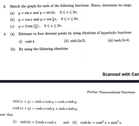 Solved Sketch The Graph For Each Of The Following Chegg