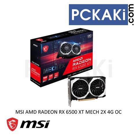 [in Stock] Msi Amd Radeon Rx 6500 Xt Mech 2x 4g Oc Rx 6500xt Rx6500xt Radeon Graphic Card