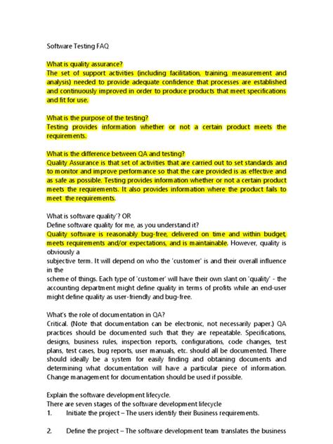 Software Testing All Questions And Answers Pdf Software Testing Software Bug