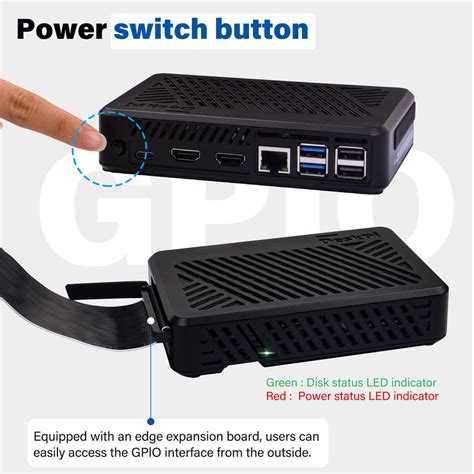 Deskpi Lite For Raspberry Pi 5 With Power Buttonheatsink With Armor