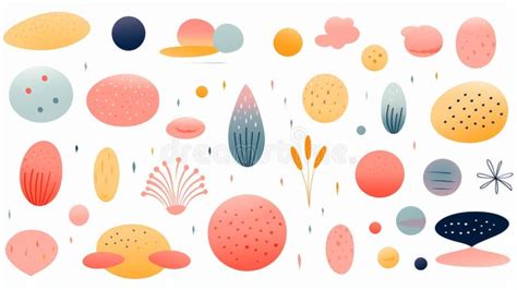 Colorful Abstract Shapes In Loose Frame Ai Generated Stock Illustration Illustration Of Modern