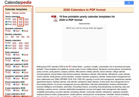 2026년 달력 엑셀 파일 양식 무료 다운로드 영문 캘린더 플래너