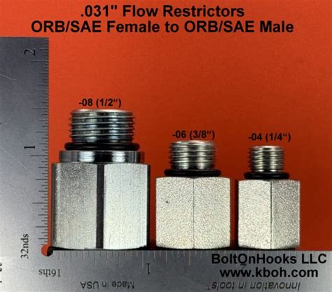 Hydraulic Flow Restrictors Boltonhooks Llc