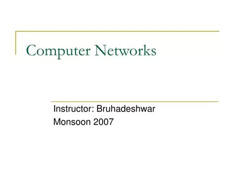 PPT Computer Networks PowerPoint Presentation Free Download ID 527749