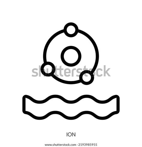 Ion Icon Line Art Style Design Stock Vector Royalty Free 2193985955 Shutterstock