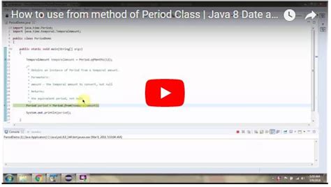 Java Ee How To Use From Method Of Period Class Java 8 Date And Time