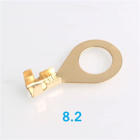50pcs Open Barrel Wire Crimp Copper Terminal Connerctor Non Insulated Ring Lugs Crimp Cable