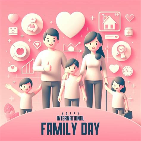 El Día Internacional De La Familia Vector Premium Generado Con Ia