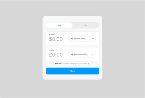 Currency Conversion Module By Elliot Rylands On Dribbble