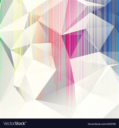 Multicolored Abstract Background Of Triangles Vector Image