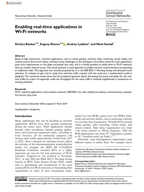 enabling real time applications in wi fi networks pdf pdf computer