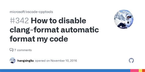 How To Disable Clang Format Automatic Format My Code Issue Microsoft Vscode Cpptools