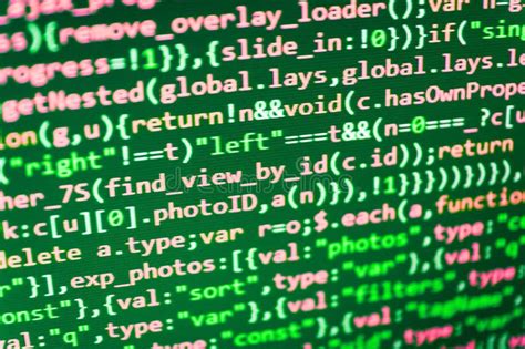 Programming Code Abstract Screen Of Software Developer Stock Image Image Of Computer