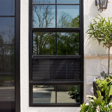 Pella Lifestyle Hidden Screen 295 In X 2625 In Black Aluminum Frame Window Screen In The