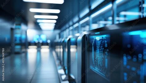 A Futuristic Airport Security Checkpoint With Passengers Using Fingerprint Scanners For Faster