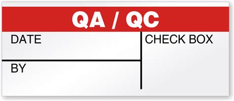 Qc Approved Labels Qa Approved Labels