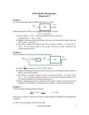 ECE T HW V Pdf ECE Mechatronics Homework Problem Given An