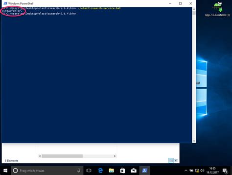 Powershell Error While Installing Elasticsearch 564 As A Windows Service Stack Overflow