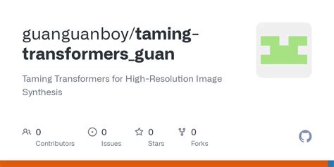 GitHub Guanguanboy Taming Transformers Guan Taming Transformers For High Resolution Image