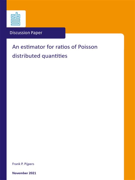 Ratio Estimator Pdf Teaching Mathematics Poisson Distribution