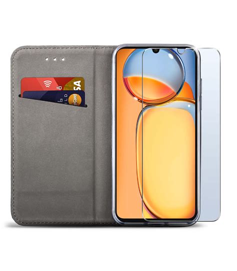 Etui Do Xiaomi Redmi C Poco C Czerwone Zamykane Szk O