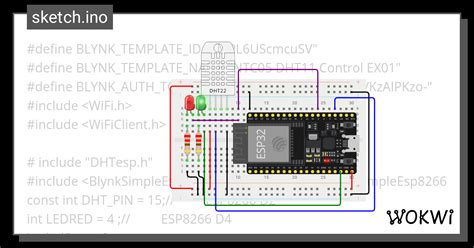 Dht22 With Blynk Ntc010805 Wokwi Esp32 Stm32 Arduino Simulator
