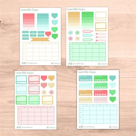 Free Printable School Planner Stickers Subjects Free Printable Planner