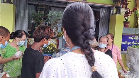 3 6 2023 သရက်တောကျောင်းတိုက် သဘာဝတရားရိပ်သာ၌ နေ့စဥ် ထမင်း ဟင်း အဟာရဒါန ကုသိုလ်ဘဏ်။ Ph