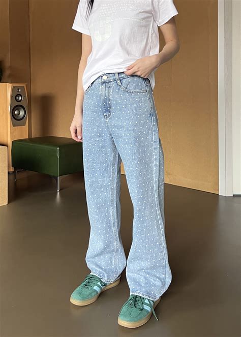 포렌시아 워싱 도트 데님 위시버킷