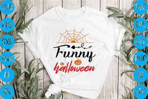 Funny Halloweenhalloween T Shirt Design Halloween Vector T Shirt