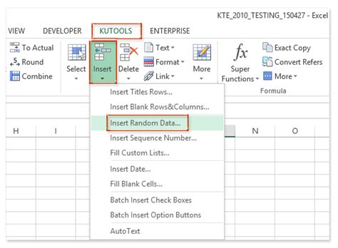 how to generate lottery numbers in excel