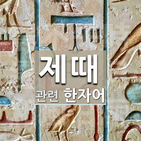 제때에 관한 한자 한자성어 사자성어 3개