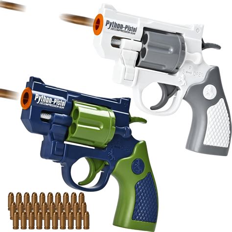 2 Pack Toy Guns For Nerf Revolver Gun Mini Realistic